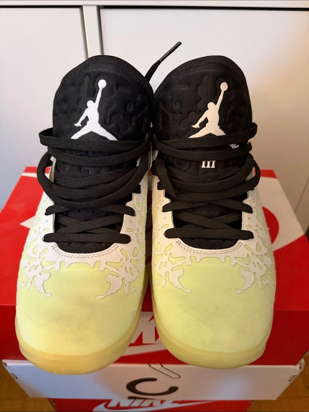 Jordan | Shoes | Jordan Mens Basketball Shoes In Neon Yellow And Black ...
